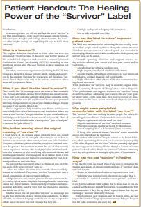 Oncology Patient Handouts | FocusOn Oncology